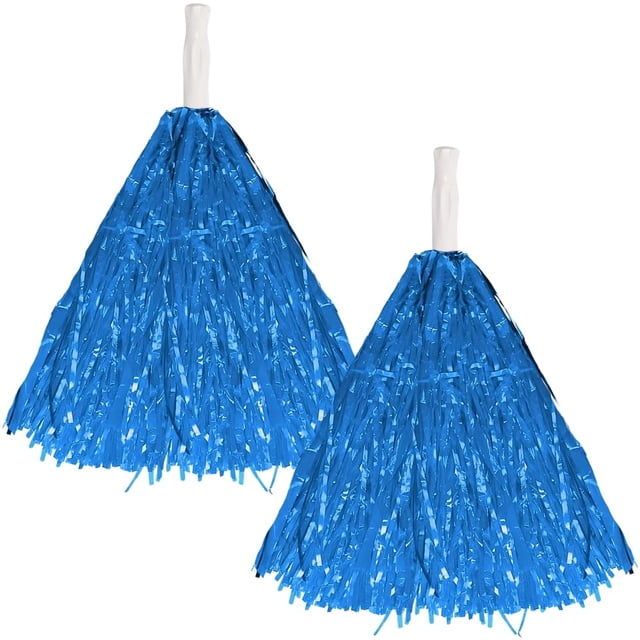 AMSCAN 15" Cheer Leader Dance Team Pom Poms 2pk Blue - Walmart.com