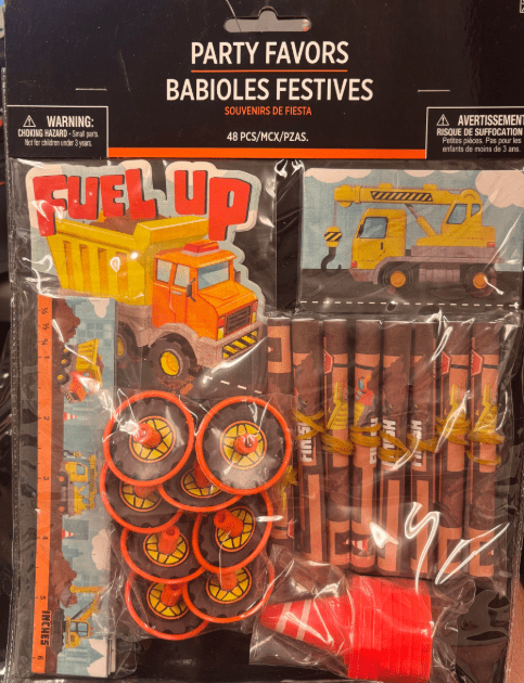 AMSCAN - Construction Themed Birthday Party Favor Pack (48 Pieces ...