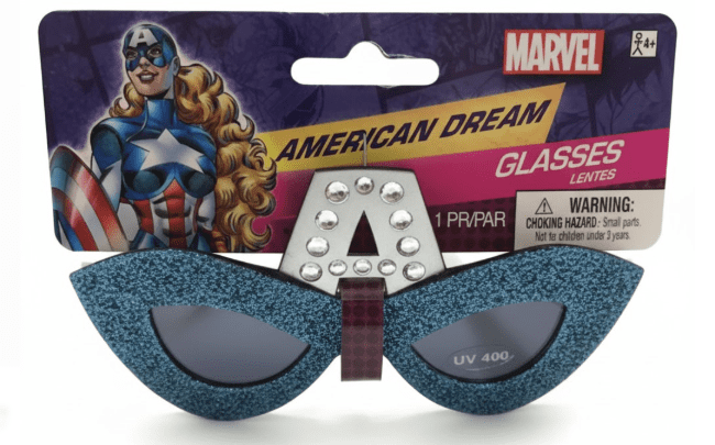 AMSCAN - Marvel American Dream Child Glitter Glasses (UV 400) - Walmart.com