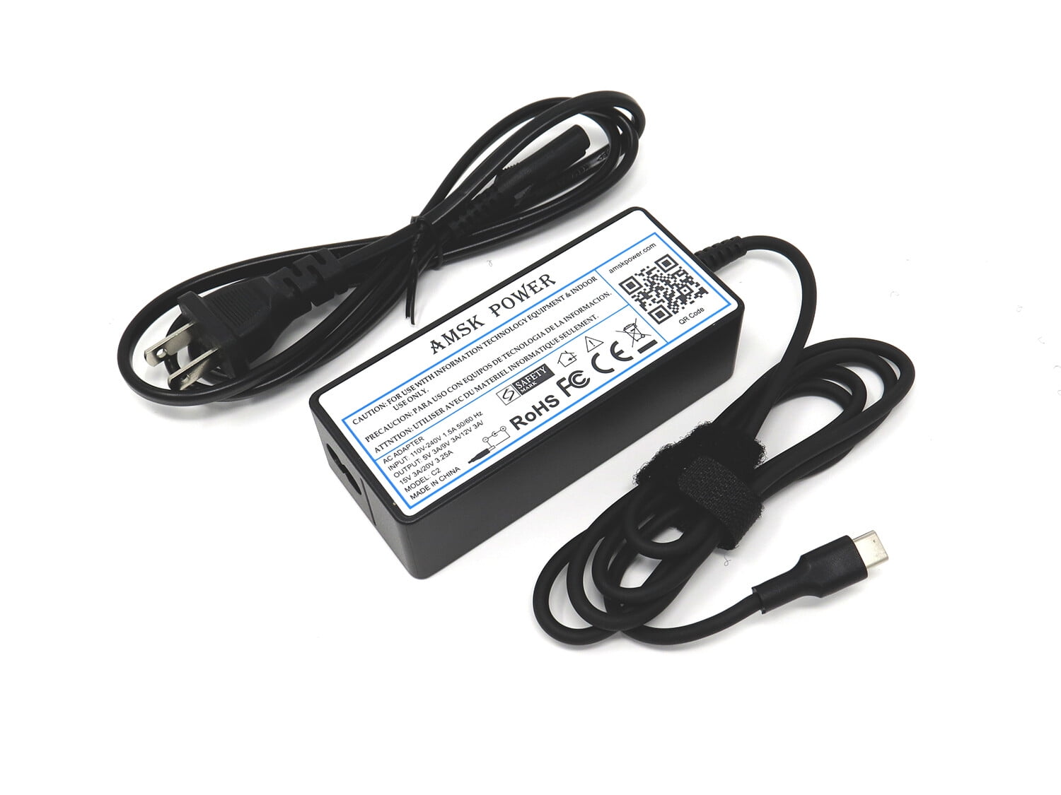 AMSK Power AC Adapter, Dell Latitude 3120 3140 3300 3310 Charger, 65W ...