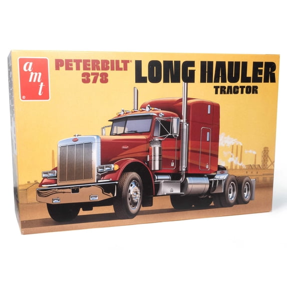 Free Shipping! AMT 1/24 Peterbilt 378 Long Hauler Semi Tractor AMT1169 ...