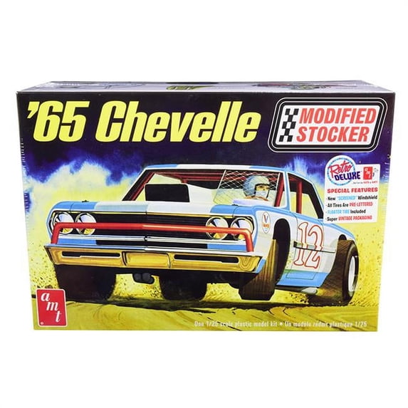 AMT Buildable 1/25 Chevrolet 1965 Chevelle Modified Stocker Car Model ...