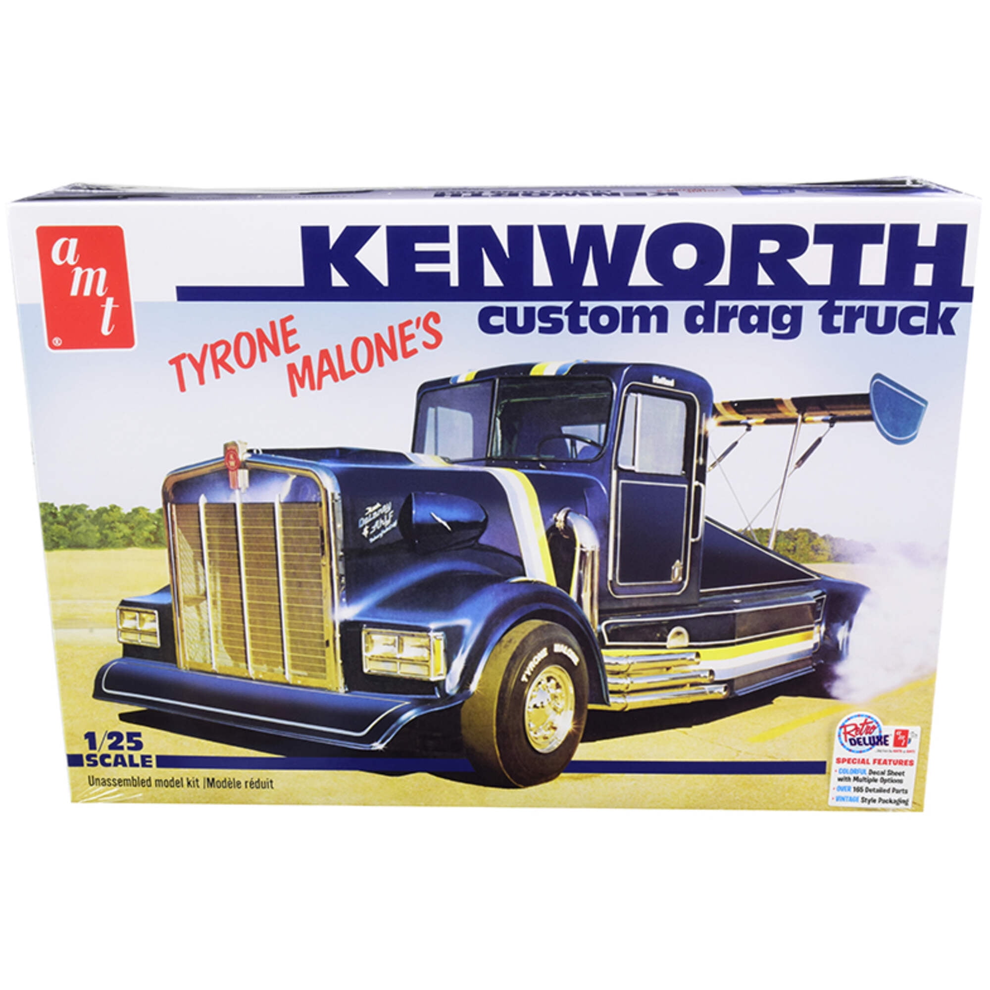 Skill 3 Model Kit Tyrone Malone's Kenworth Custom Drag Truck 1/25 Scale ...