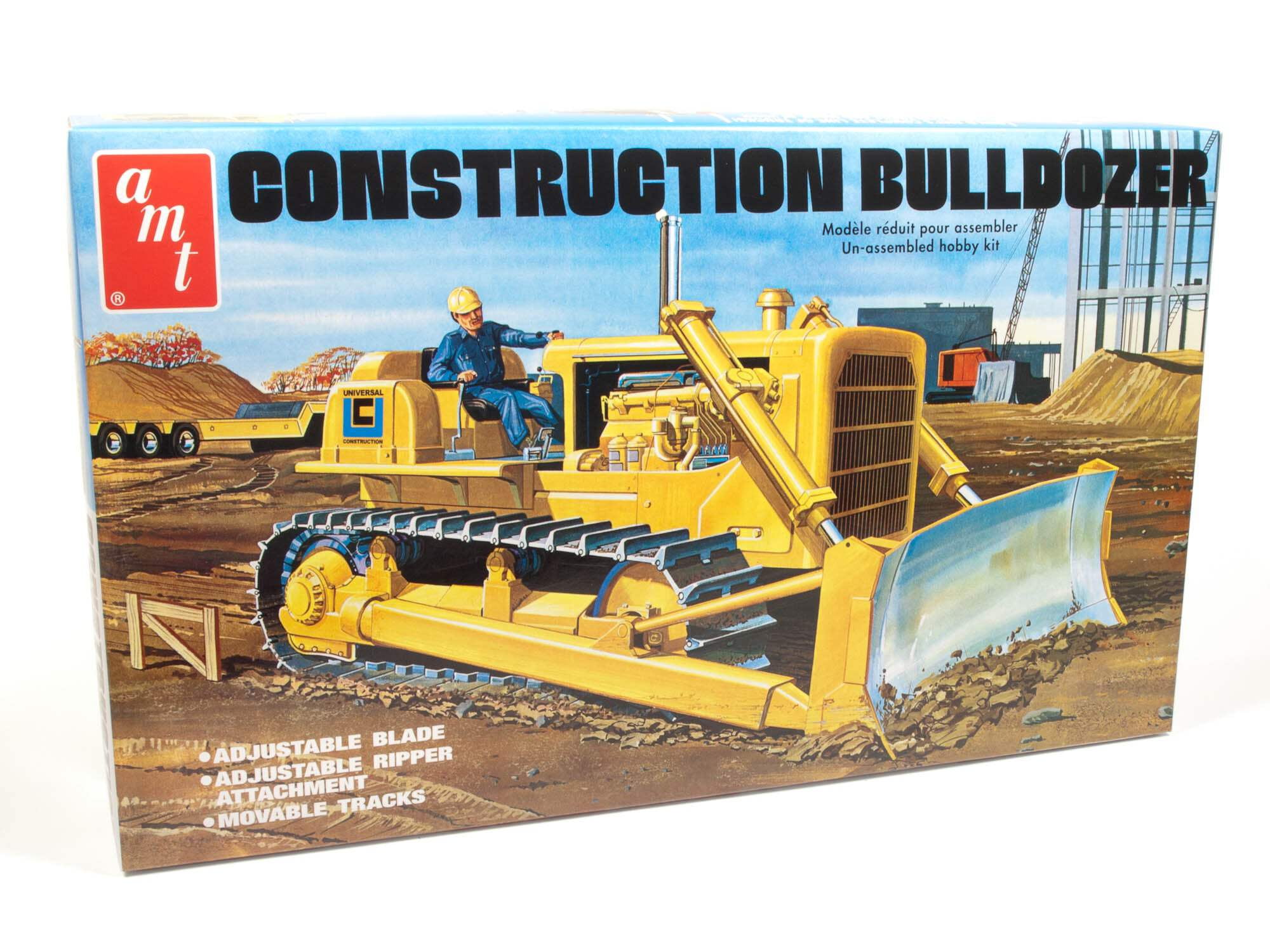 AMT DIY Buildable 1:25 Scale Model Construction Bulldozer Front Loader ...
