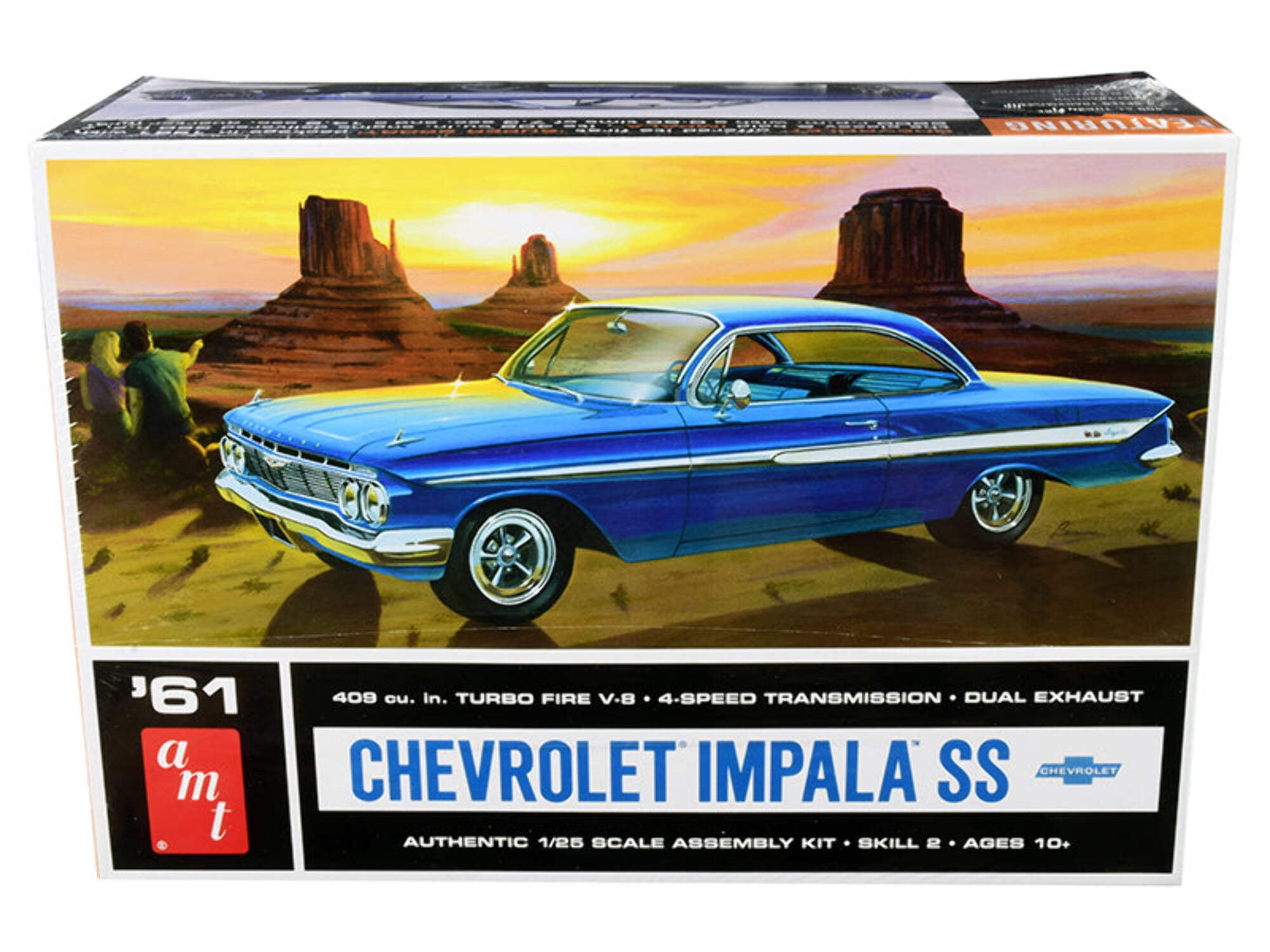 AMT Car Build for Adults: 1961 Chevy Impala SS Plastic Model Kit, 1/25 ...