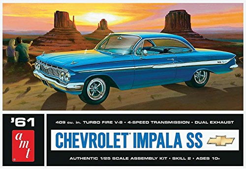 AMT Car Build for Adults: 1961 Chevy Impala SS Plastic Model Kit, 1/25 ...