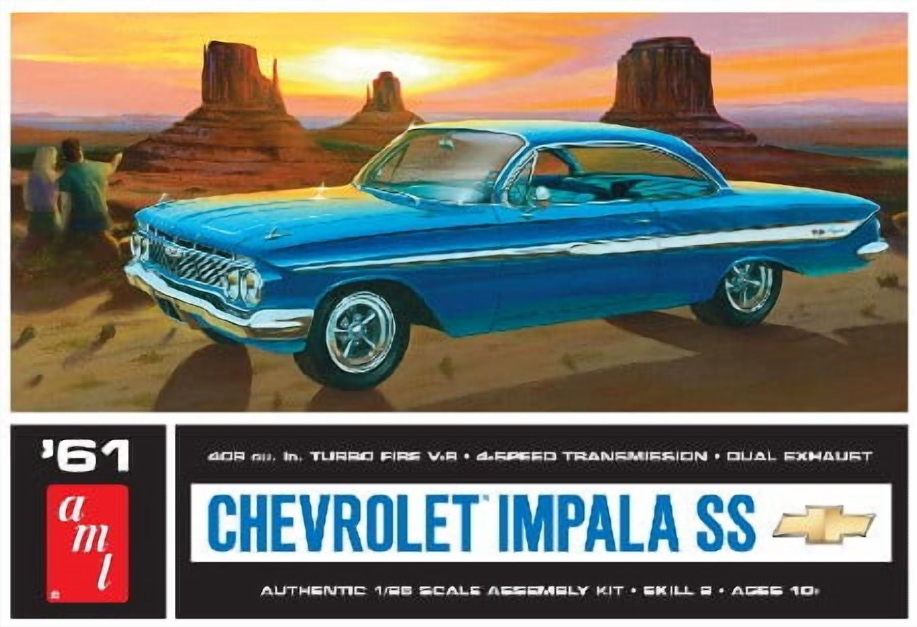 AMT Car Build for Adults: 1961 Chevy Impala SS Plastic Model Kit, 1/25 ...