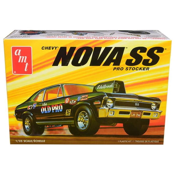AMT, Model Kit, 1972 Chevy Nova SS Old Pro, 1:25 Scale - Walmart.com