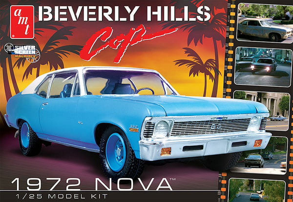 AMT 836 1:25 Beverly Hills Cop - 1972 Chevy Nova Model Kit - Walmart.com