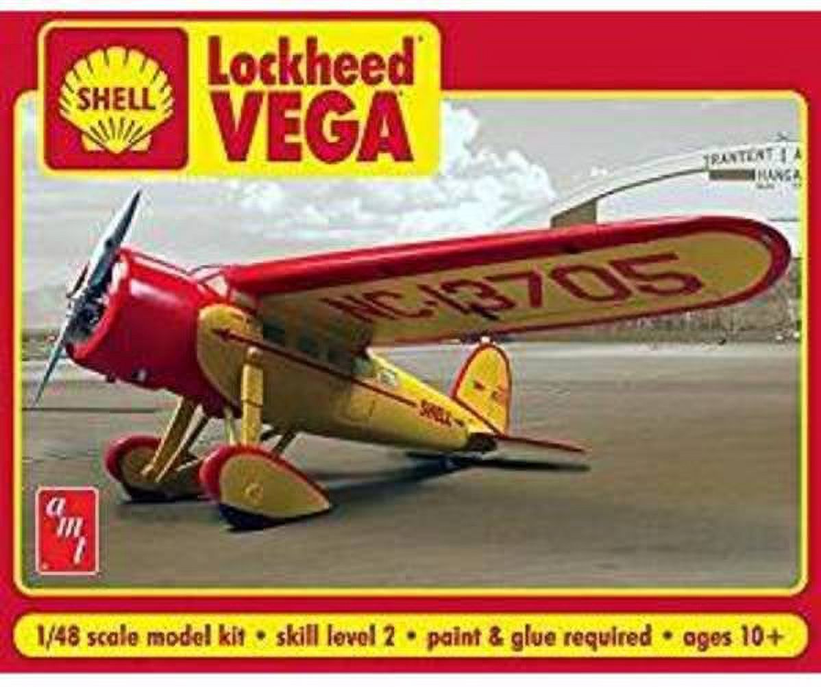 AMT 950 1:48 Lockheed Vega Shell Oil Aircraft - Walmart.com