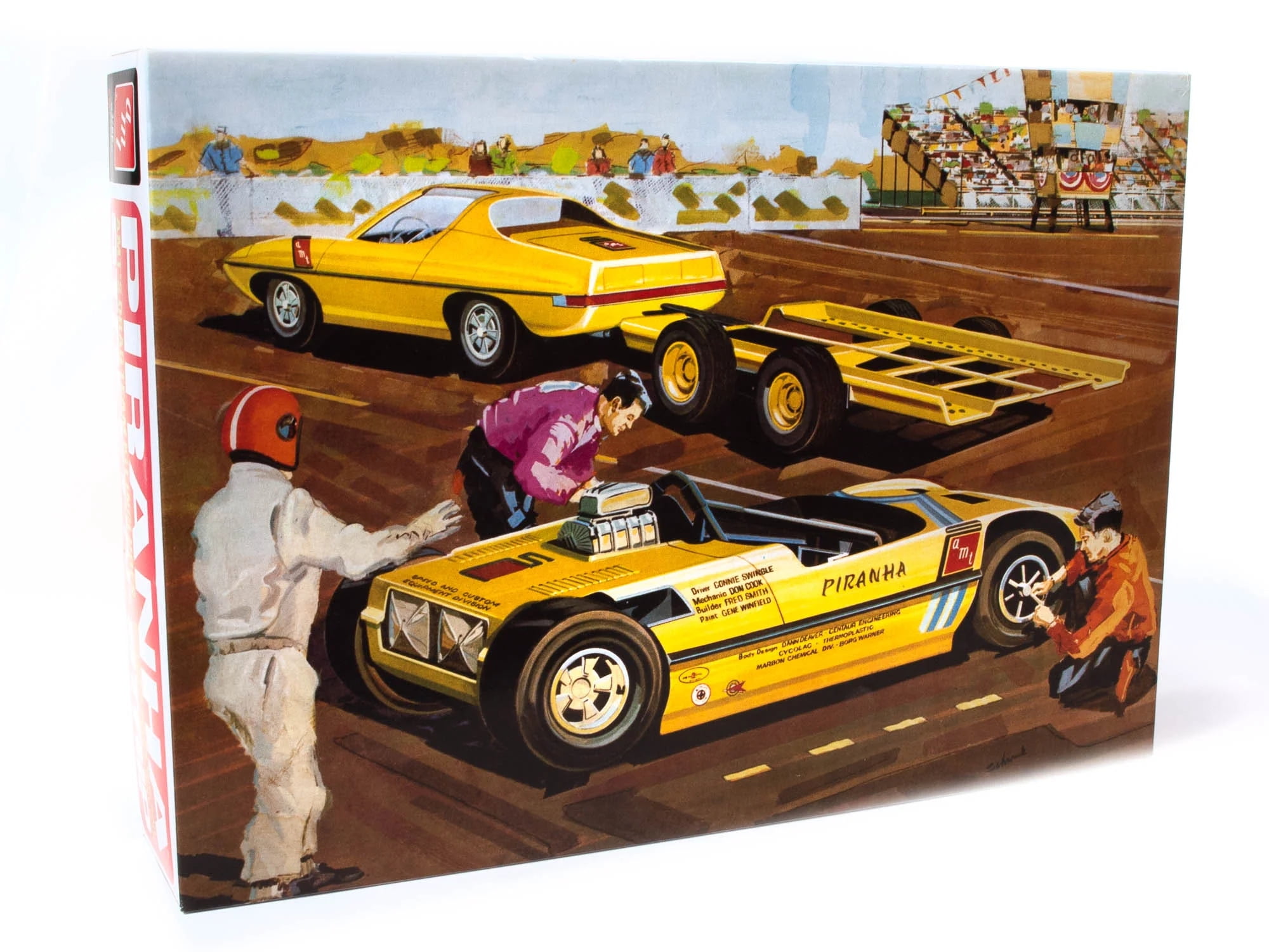 AMT Piranha Drag Team 1/25 Scale Model Kit, 3-in-1 Kits, Play Vehicles ...