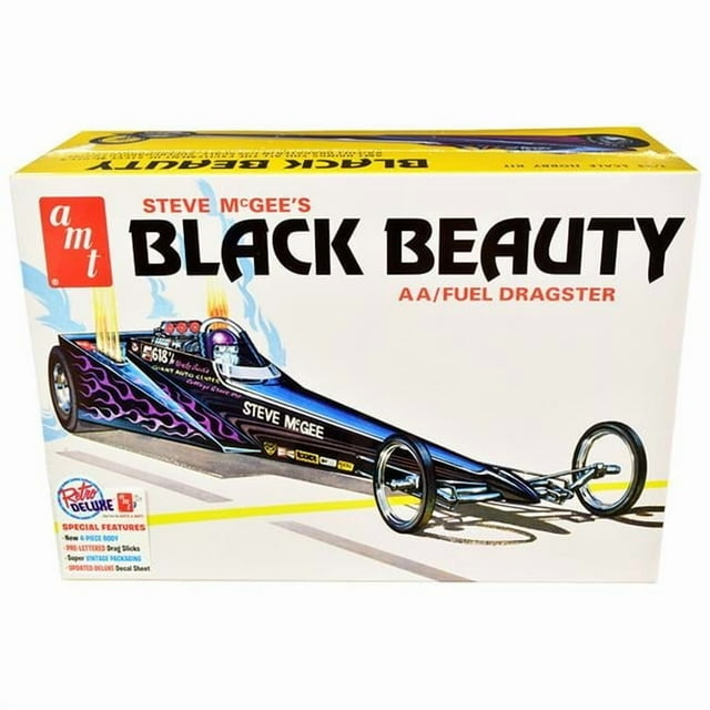 AMT Skill 2 Model Steve McGees Black Beauty Wedge AA-Fuel Dragster Kit ...