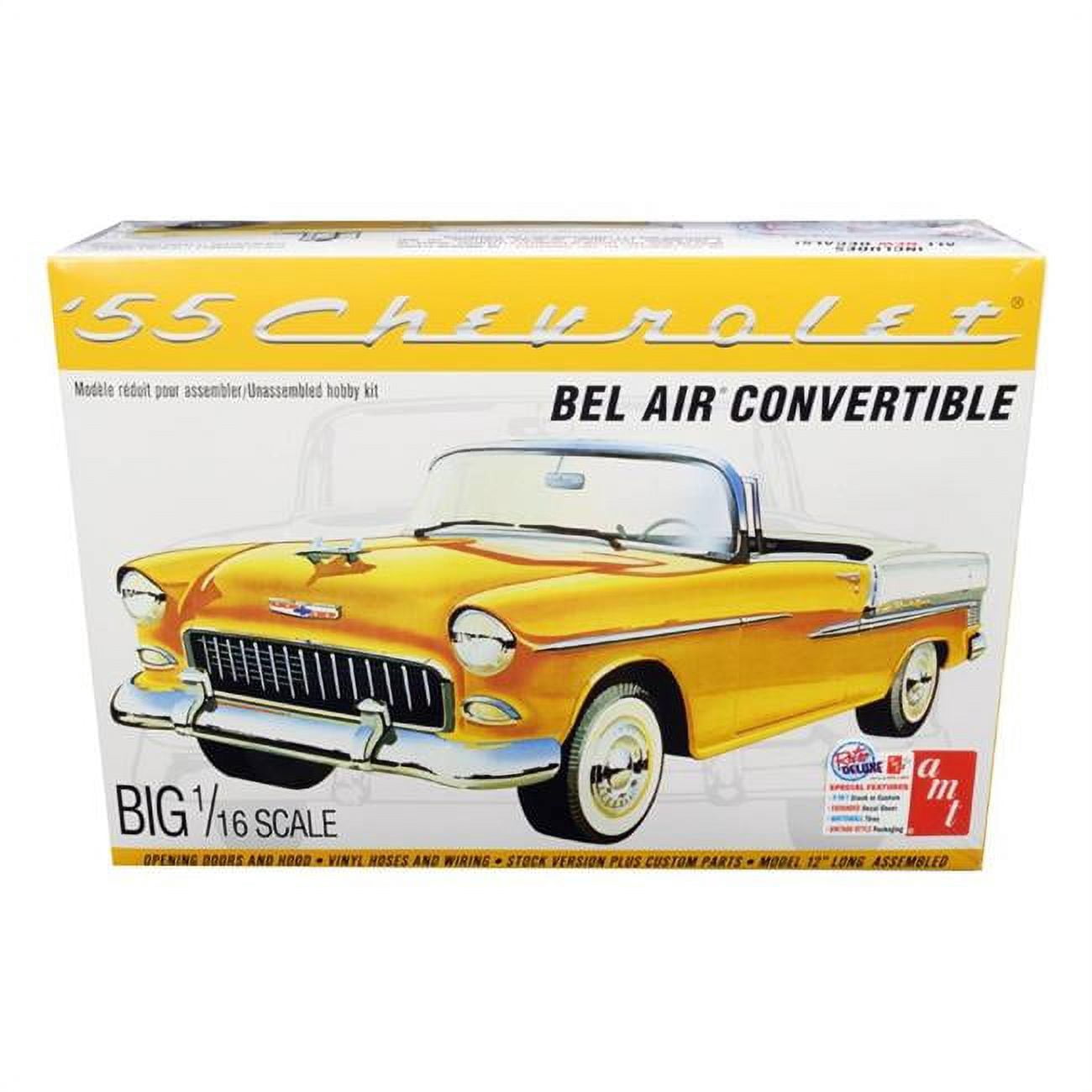 AMT Skill 3 Model Kit 1955 Chevrolet Bel Air Convertible 2 in 1 Kit 1 ...