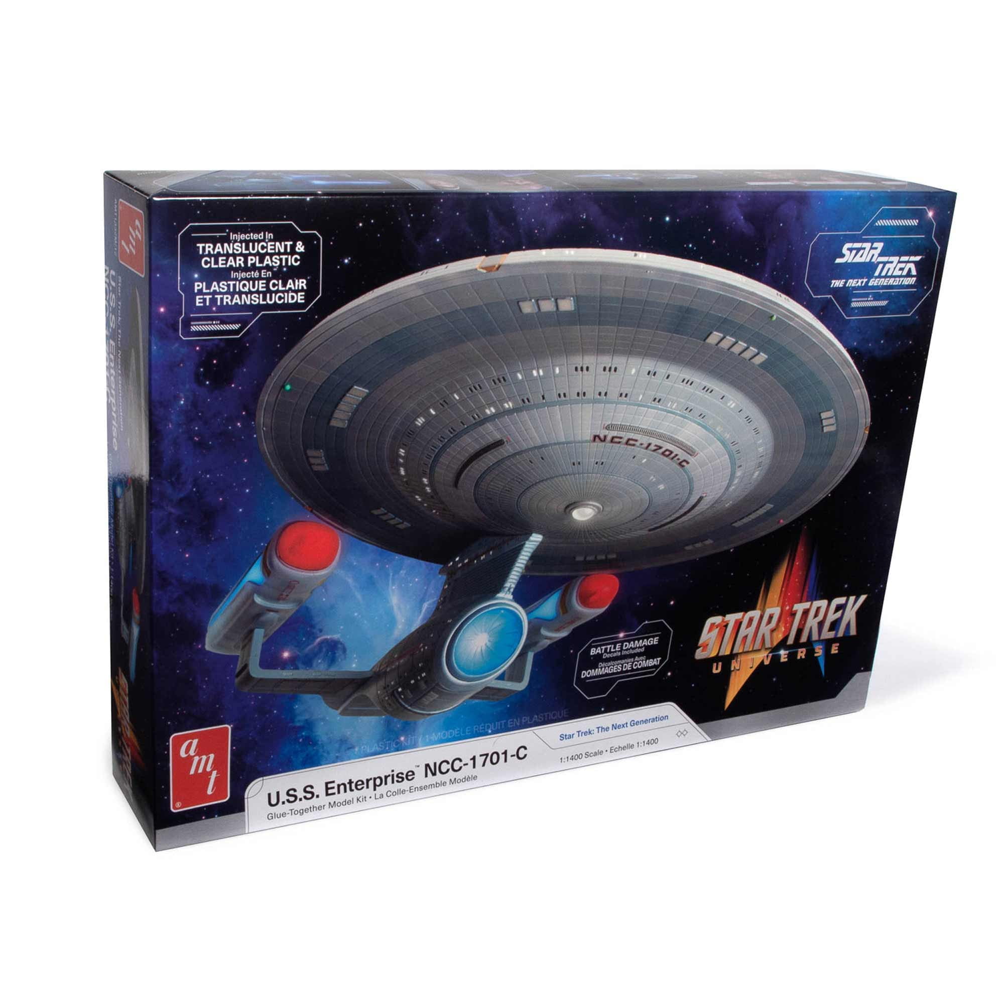 AMT Star Trek U.S.S. Enterprise NCC-1701-C 1/1400 Scale Spaceship Model ...
