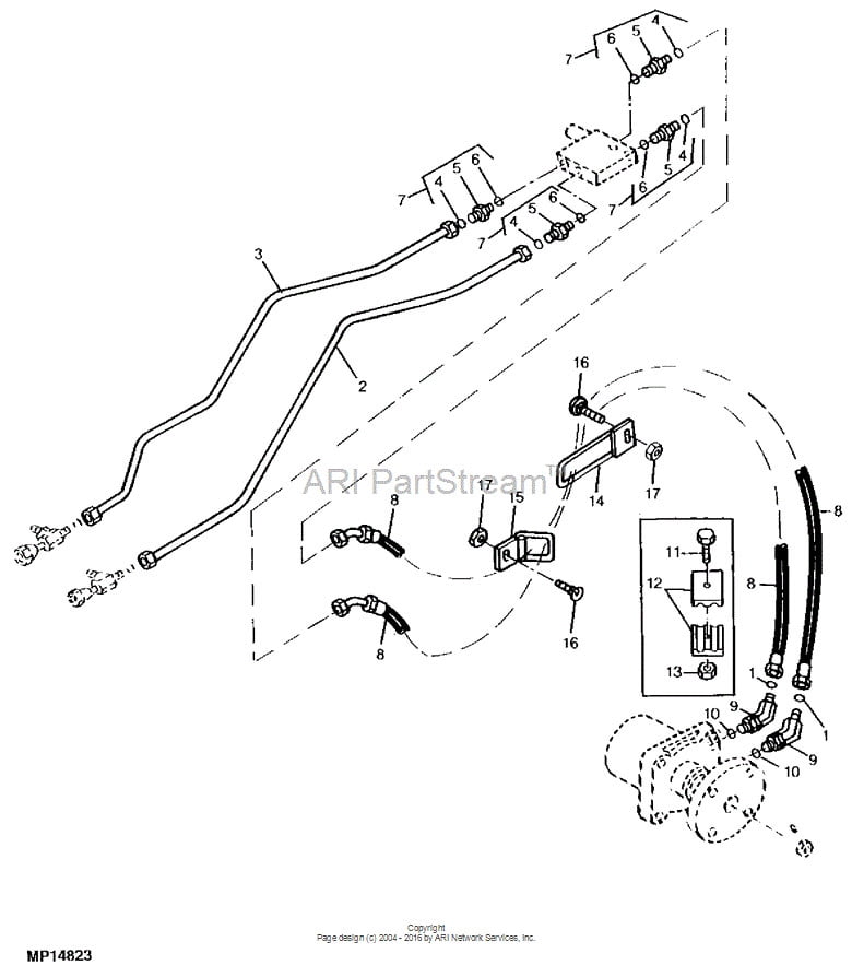 AMT1025 BRACKET fits JOHN DEERE (New OEM) - Walmart.com
