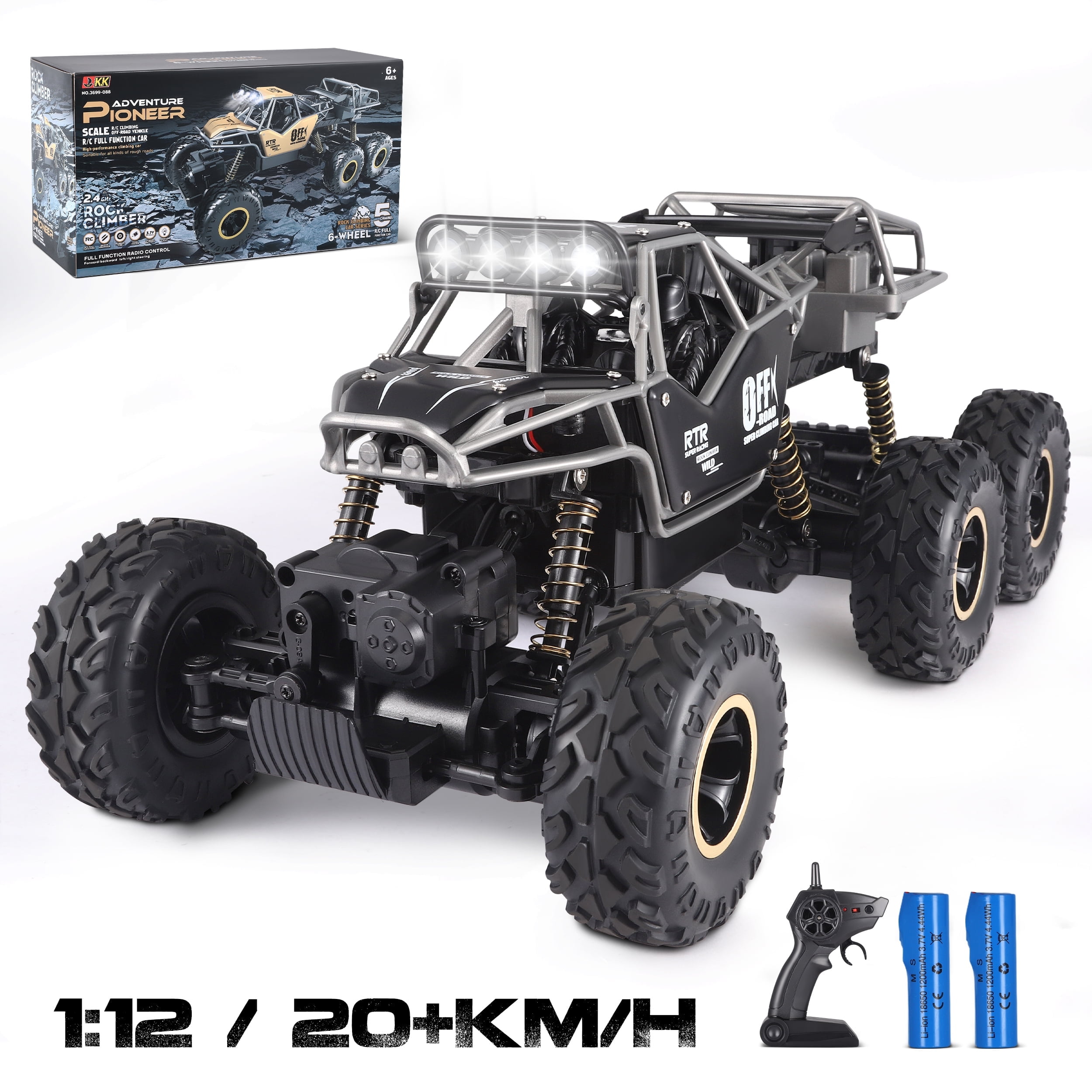 AMTPM 1:12 Large RC Cars,4WD Large Remote Control Monster Truck 2.4 GHz ...