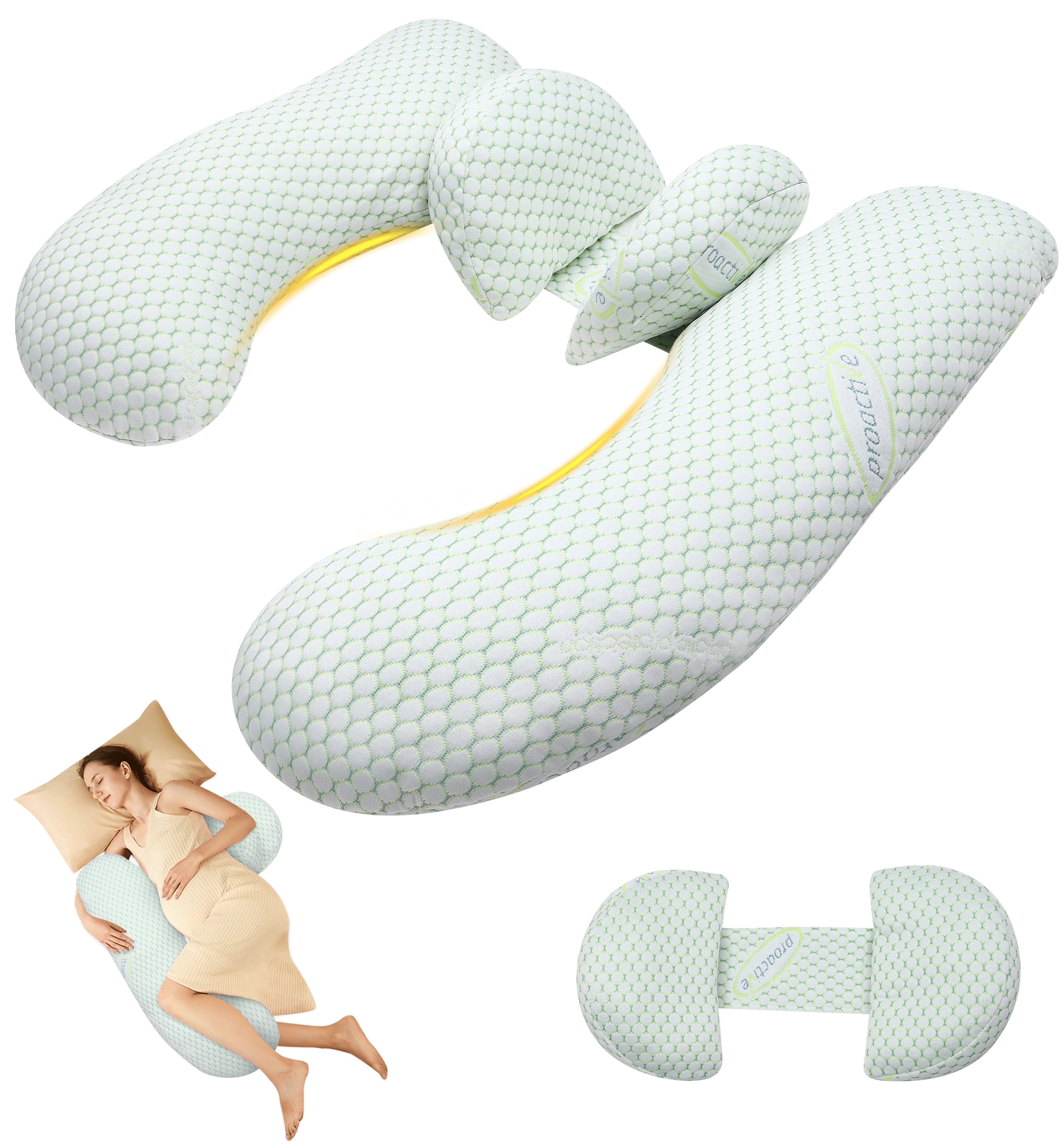 AMTPM Pregnancy Pillow with Ergonomic Design for Relieving Your Pains ...