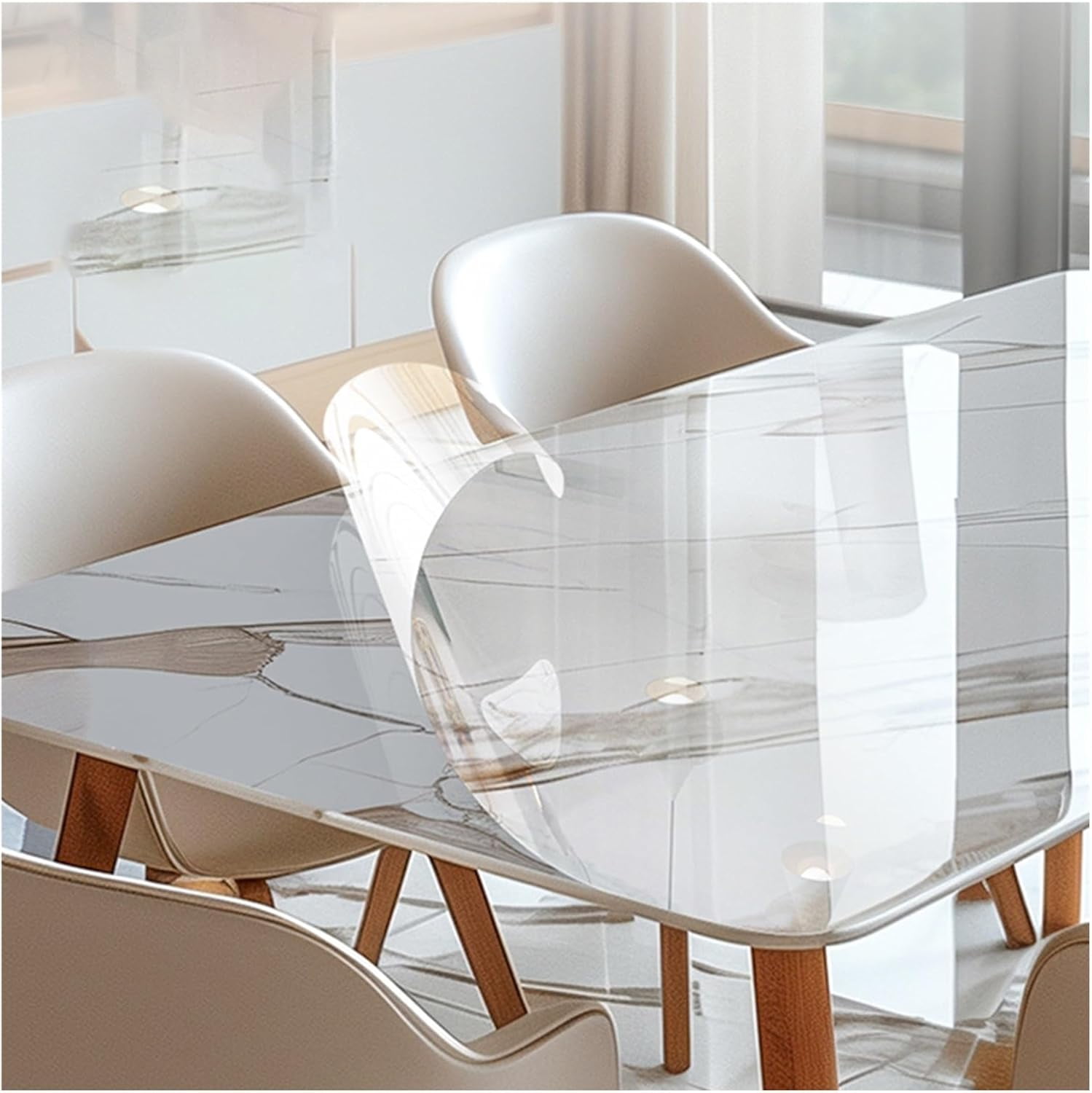 AMUFJJ Dining Table Protective Film, Peel and Stick Oil-Proof Home Film ...
