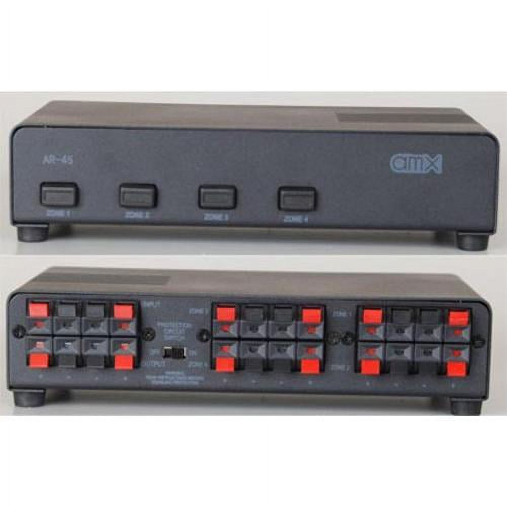 AMX AR-45 4 Pairs Stereo Speaker Selector Box Impedance Protection 8 ...