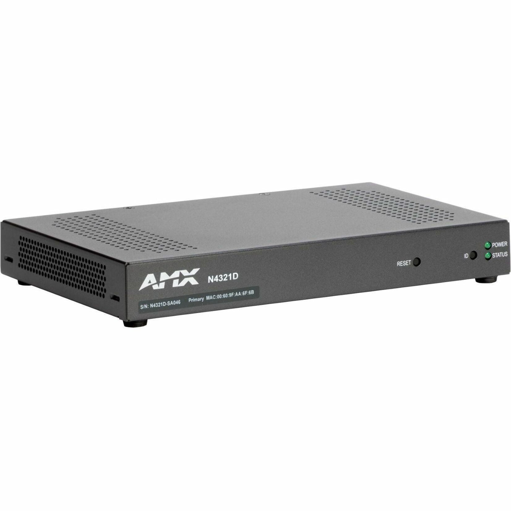 AMX NMX-ATC-N4321D Audio-over-IP Transceiver with Dante and AES67 ...
