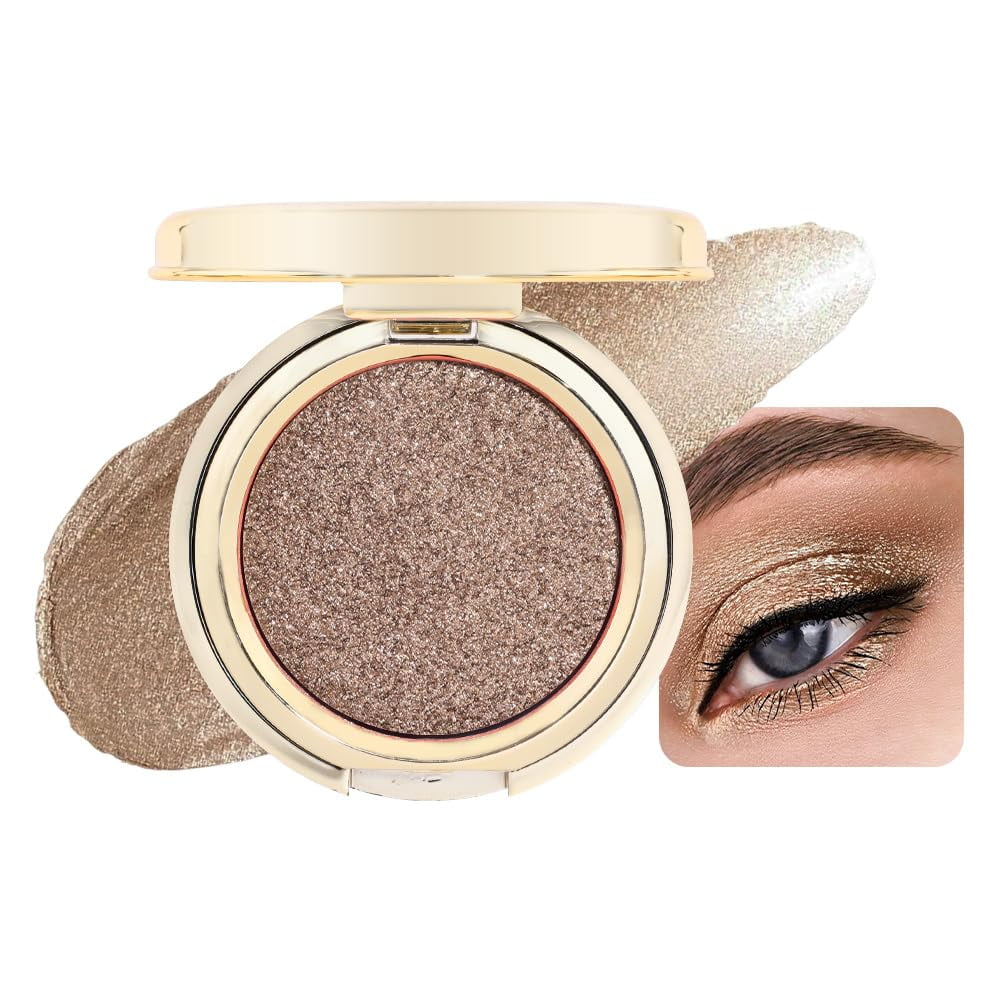 AMY'S DIARY Single Shiny Shimmer Eyeshadow, Highly Pigmented Color ...