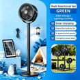 AMYAD 2026 RV Solar USB Floor Fan, 4000mAh Rechargeable, 5-Speed, 4 ...