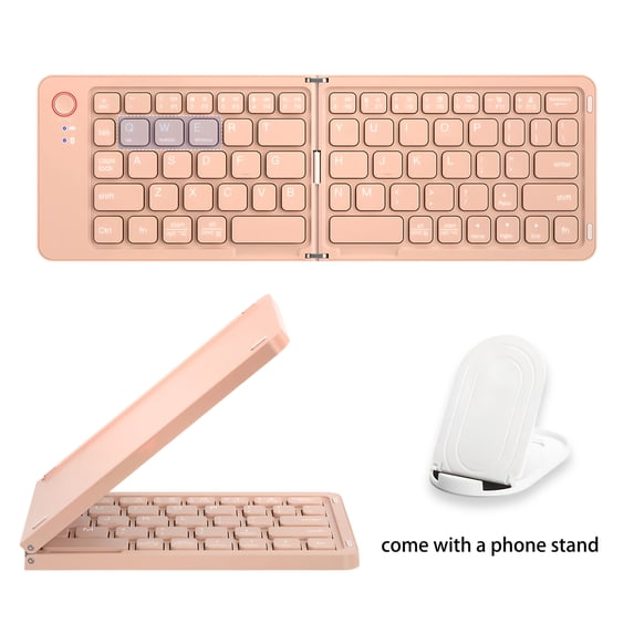 AMYAD Foldable Wireless Keyboard for iOS/Windows/Android Tablets, Ultra ...