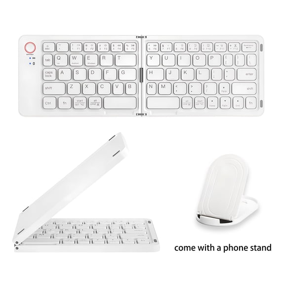AMYAD Foldable Wireless Keyboard for iOS/Windows/Android Tablets, Ultra ...