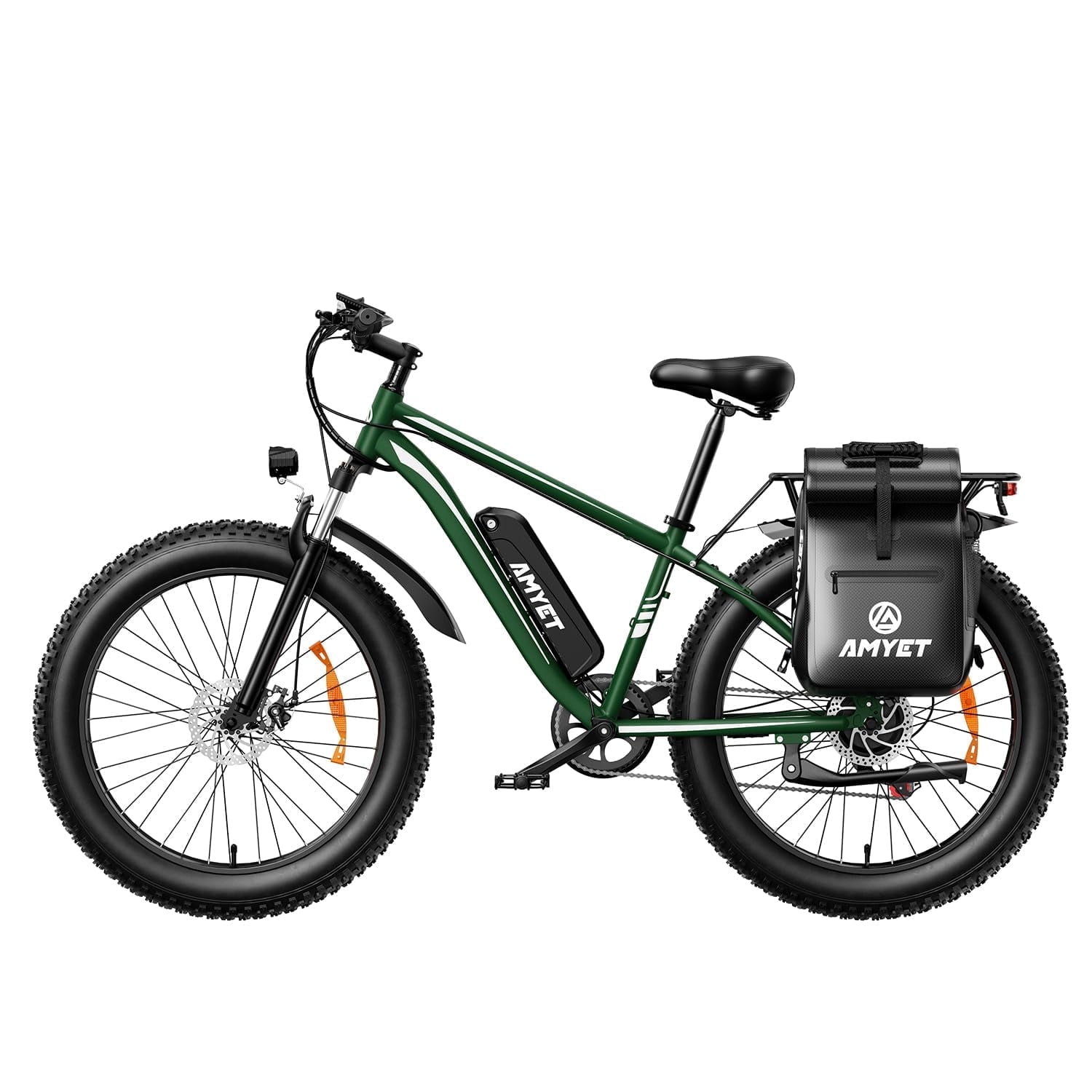 AMYET EB26 Electric Bike for Adults, 26" Fat Tire E-Mountain Bicycle ...