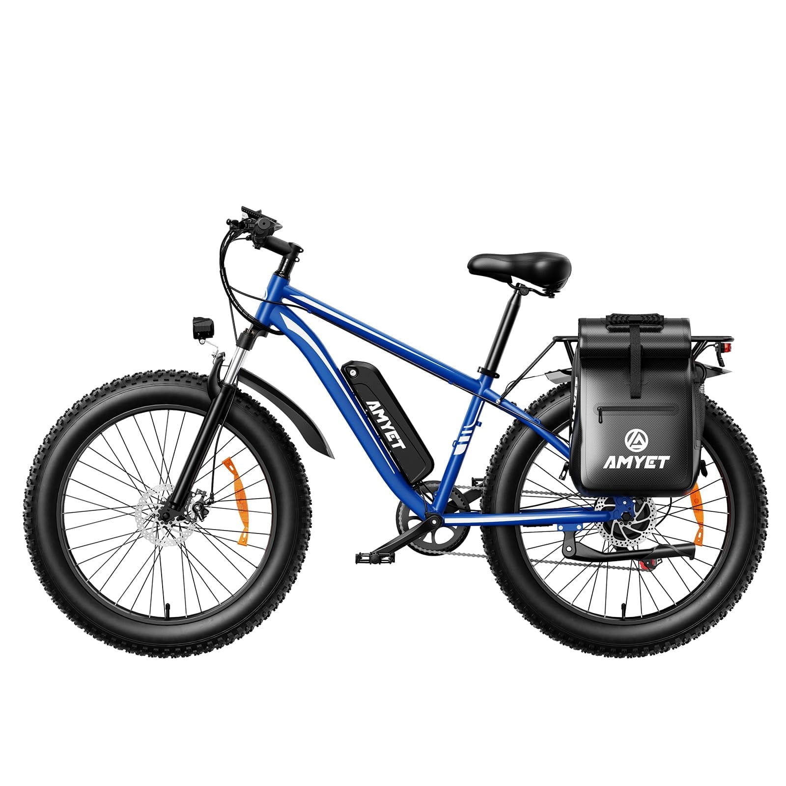 AMYET EB26 Electric Bike for Adults, 26" Fat Tire E-Mountain Bicycle ...
