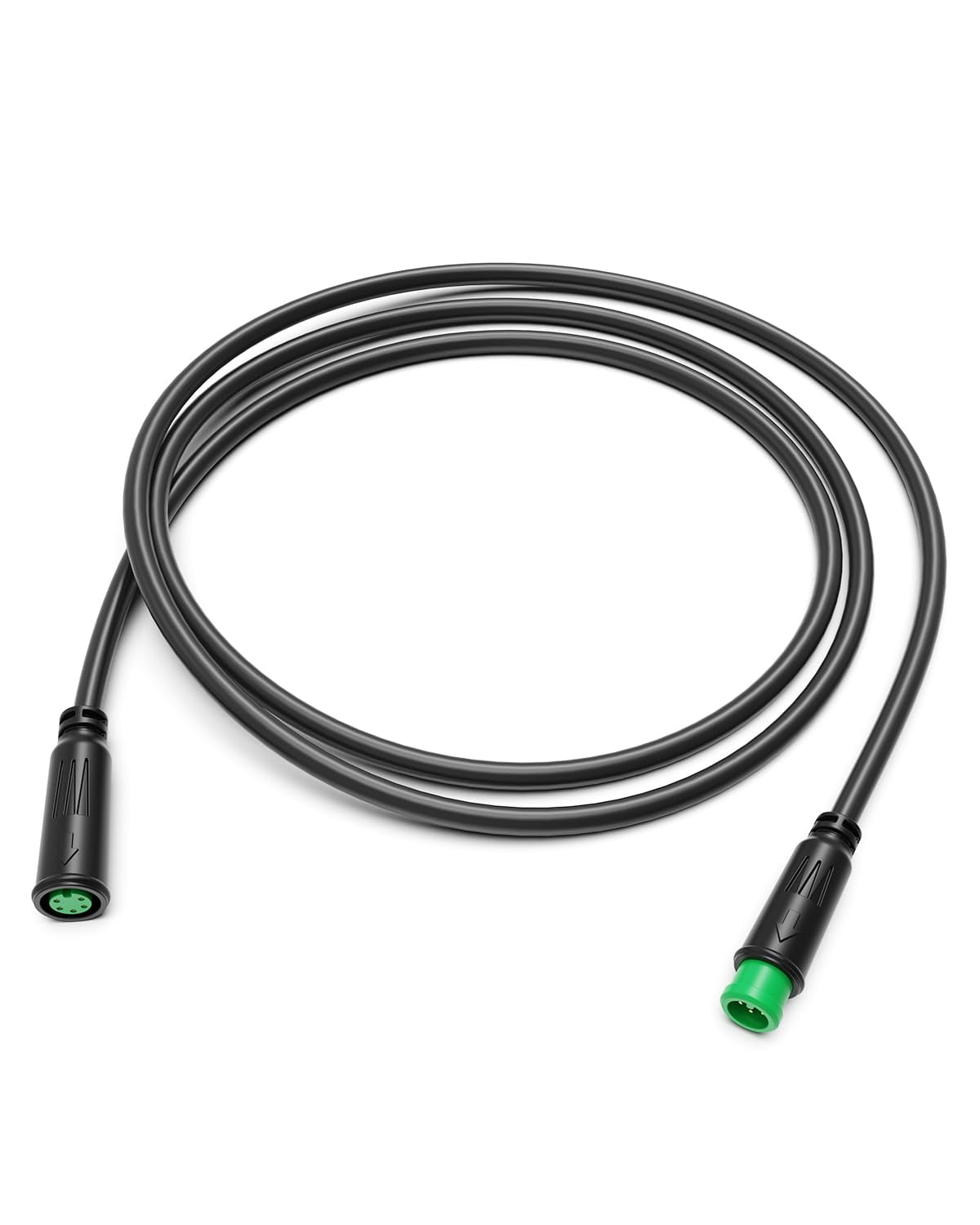 AMYET Electric Bicycle Extension Cable 4 Piec, Waterproof 5 Pin Male ...