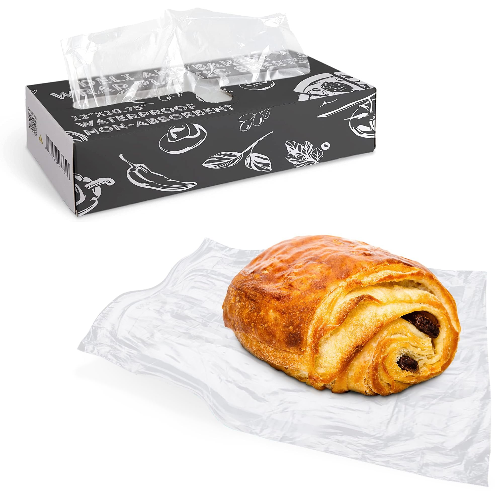 Clear Deli and Bakery Wrap Plastic Sheets, 10 x 10.75 Inches. 1000 Pack ...