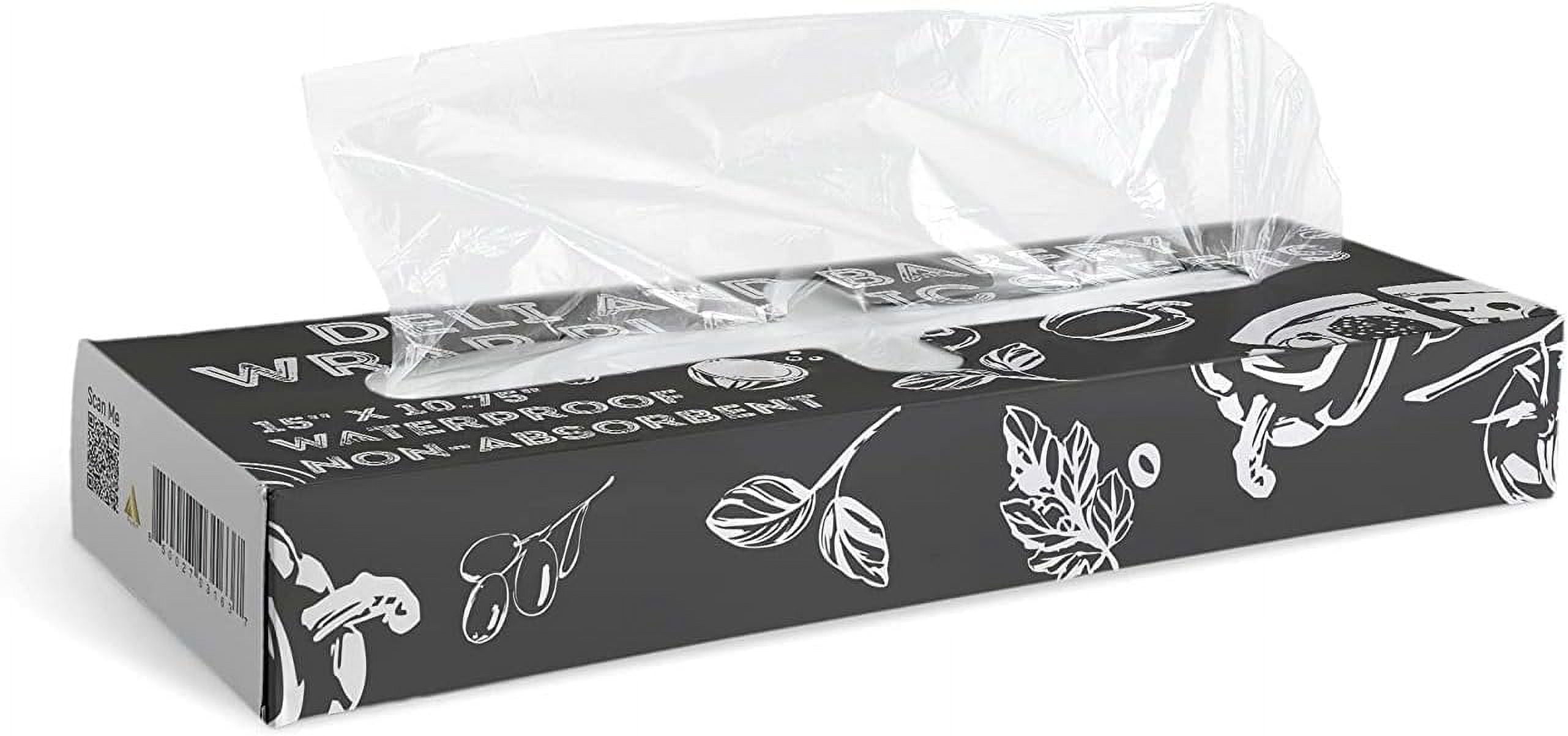 AMZ Supply Clear Deli and Bakery Wrap HDPE Sheets 15 x 10 3/4. Pop-Up ...