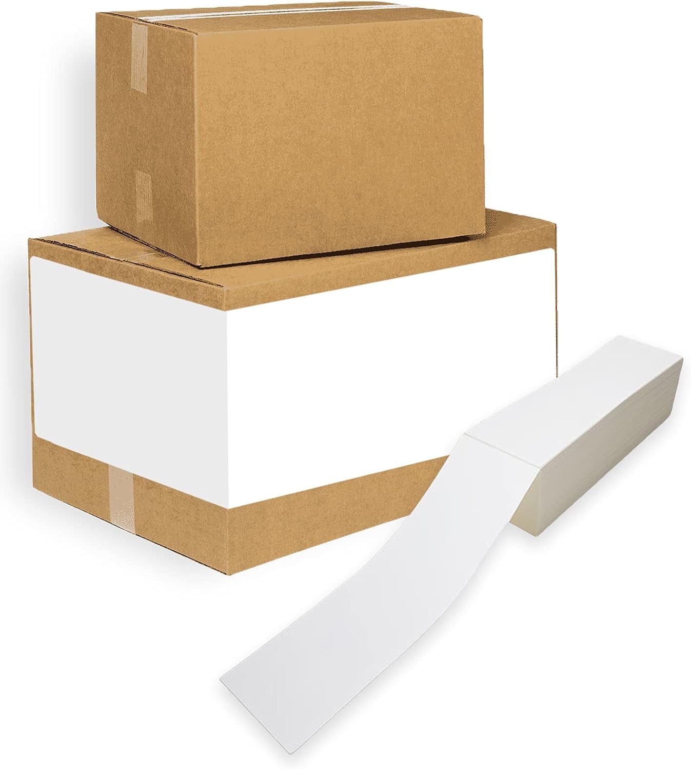 AMZ Yellow Direct Thermal Label Paper, 4 x 6 Inches. 4000 Pack Thermal Shipping Labels for ...