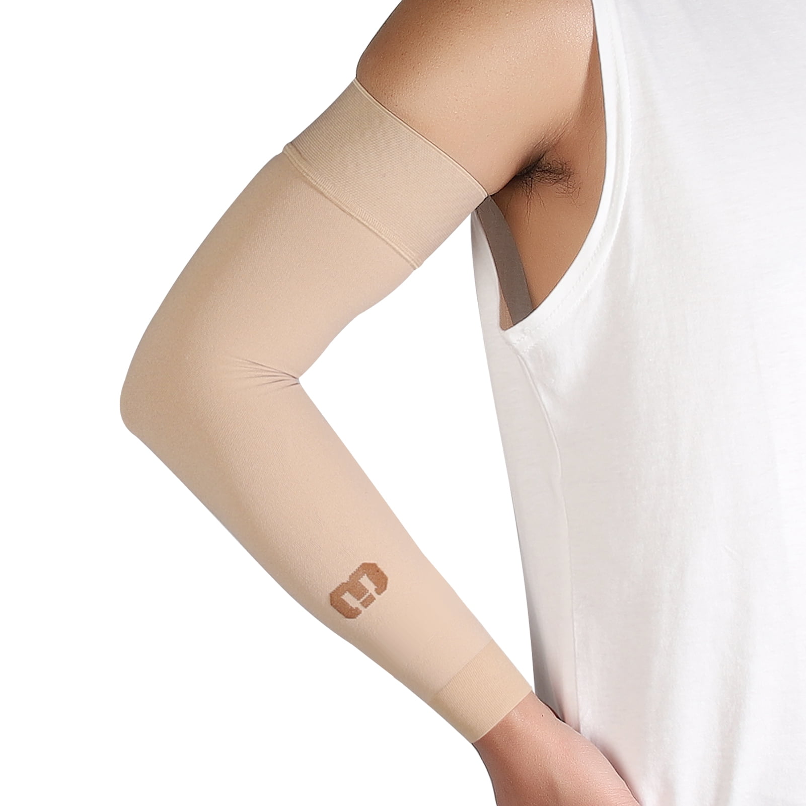 AMZAM Medical Compression Arm Sleeve for Unisex, 20-30mmhg, Single ...