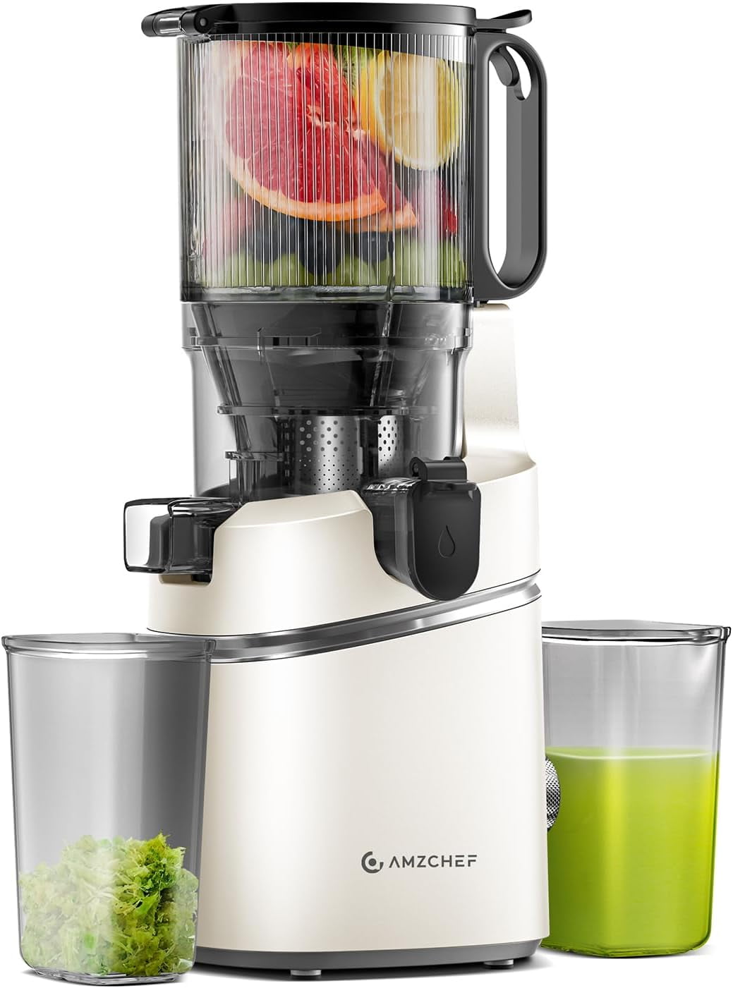 AMZCHEF Juicer Machines - Cold Press Slow Juicer - Masticating Juicer ...