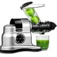 AMZCHEF Slow Juicer 3” Wide Chute, Quiet Masticating Gray Juicer, Easy ...