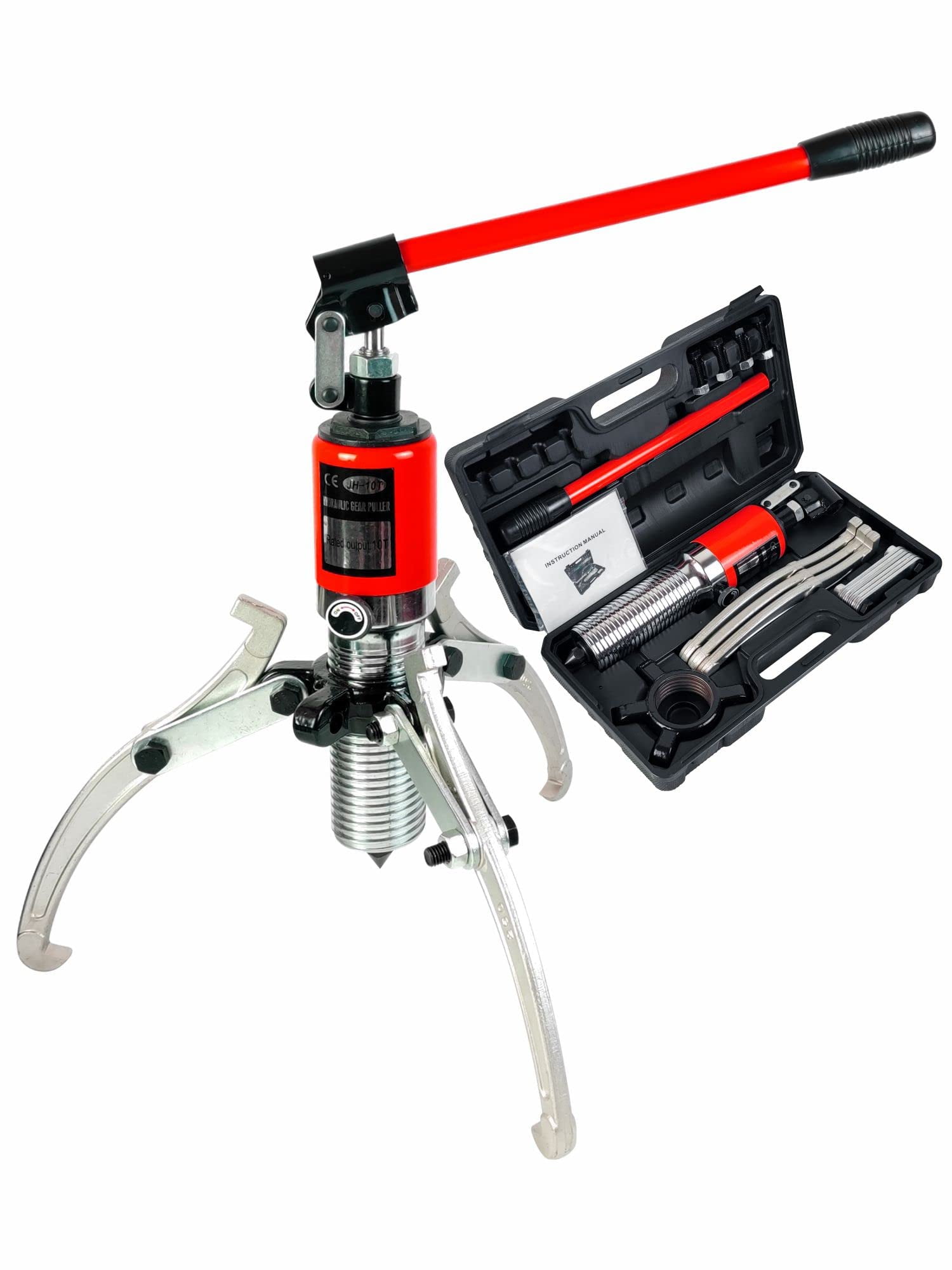 AMZCNC 5 Ton Hydraulic Gear Puller Adjustable 3 Jaws Wheel Bearing ...