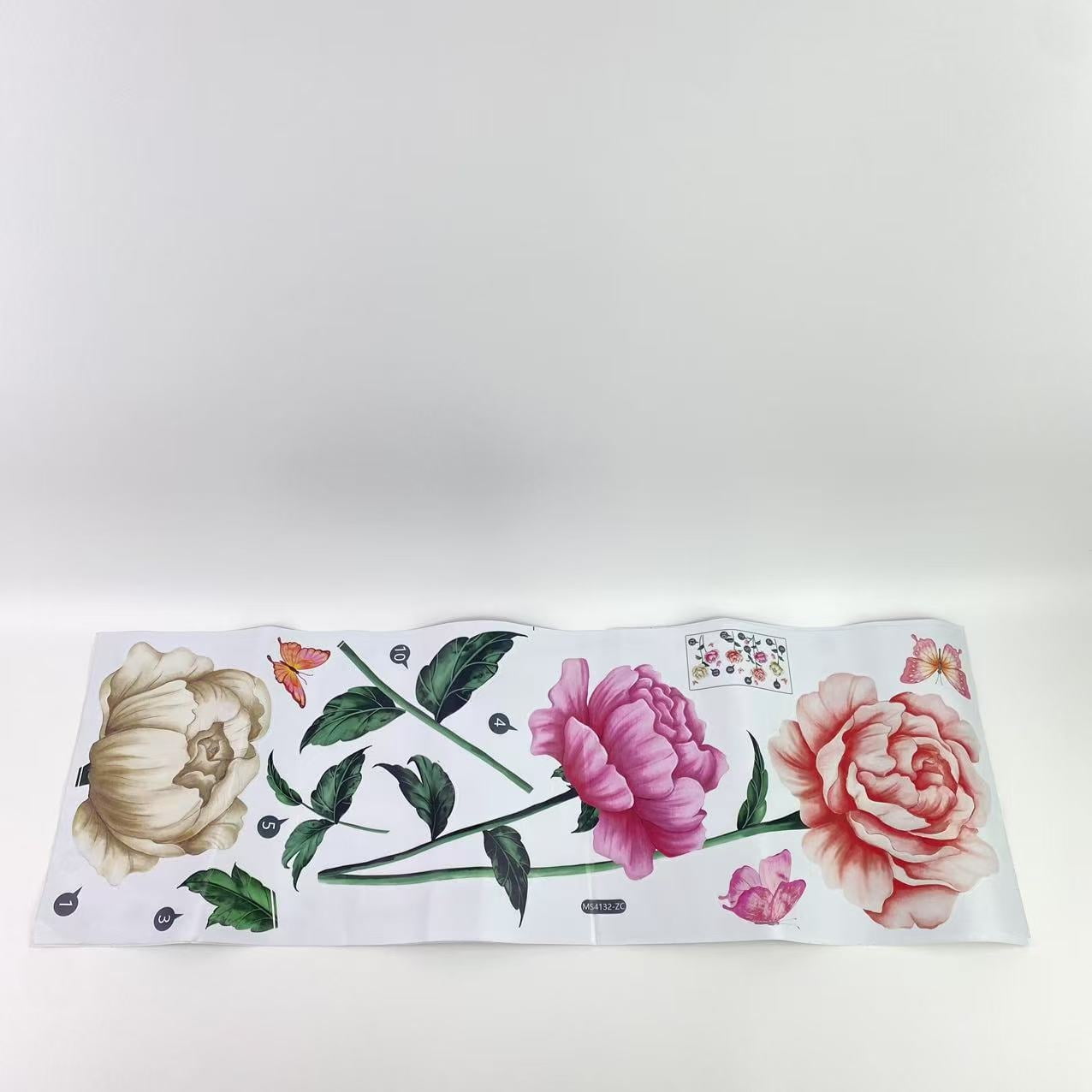 AMZCON Decals,Large Boho Floral Flower Wall Decals for Bedroom Home ...