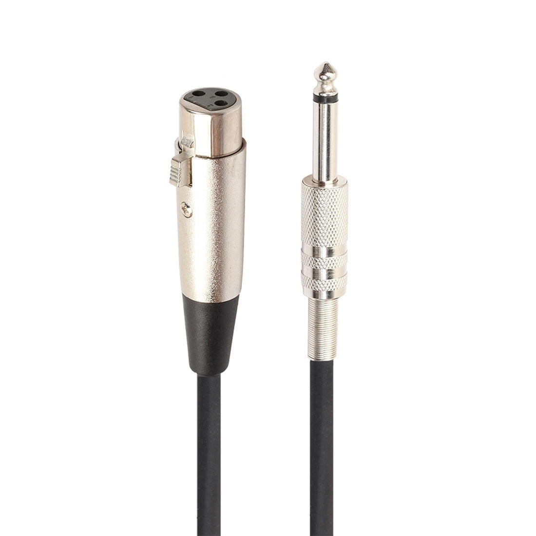 AMZER 10m XLR 3-Pin Female to 1/4 inch (6.35mm) Mono Shielded ...