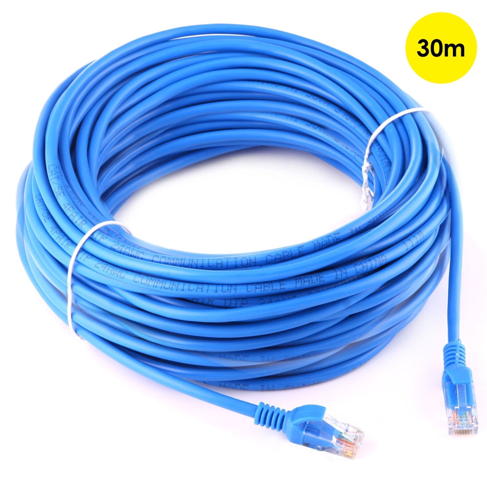 AMZER Ethernet Cable (30 Meter) - Supports Cat6/Cat5e/Cat5 Standards ...