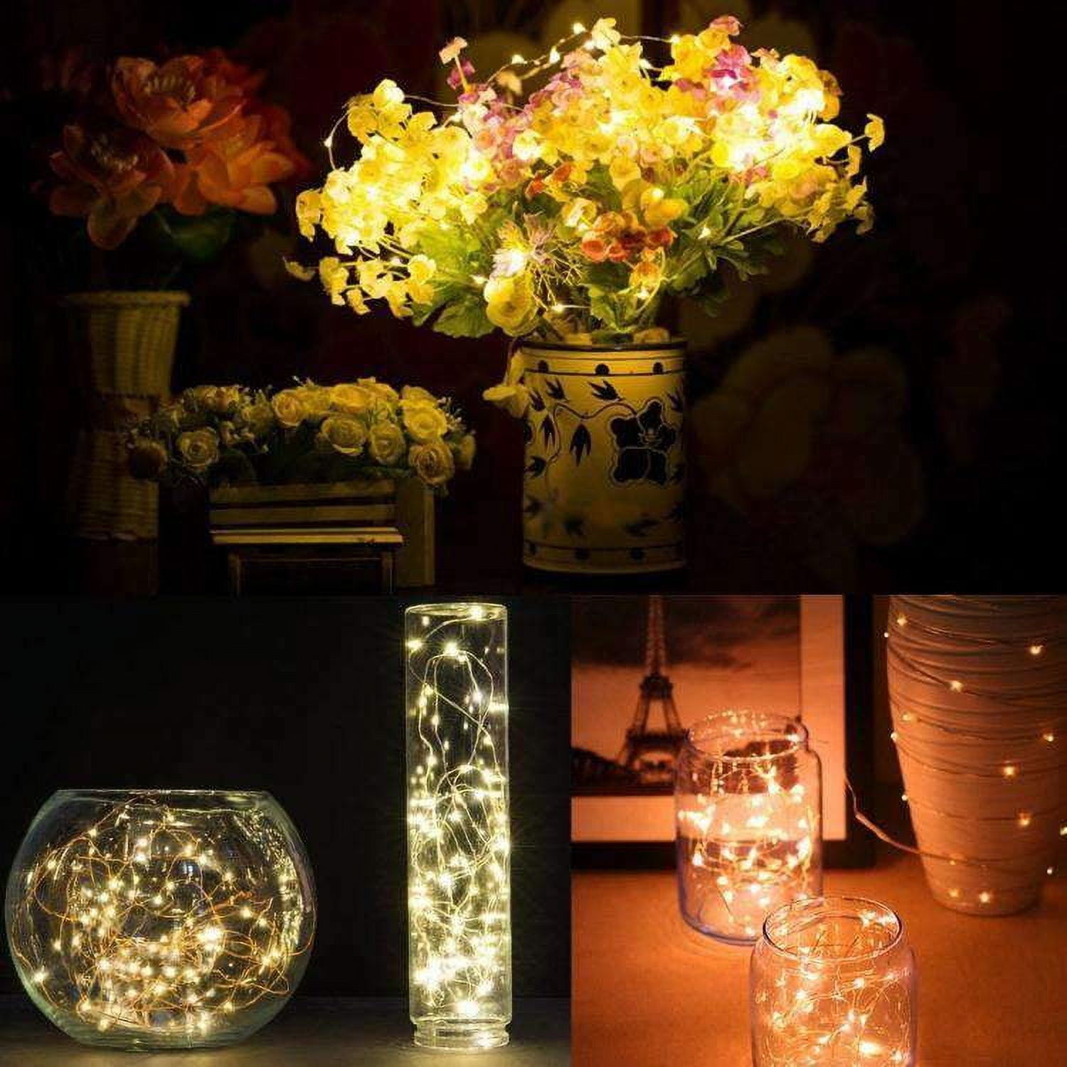 AMZER Fairy String Light 20 LED 2m Waterproof Button Battery Operated ...
