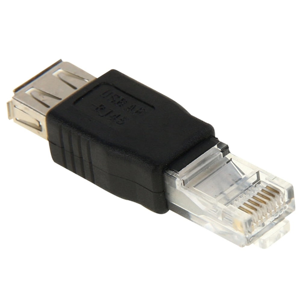 AMZER RJ45 Male to USB AF A Female Adapter Socket LAN Network Ethernet ...