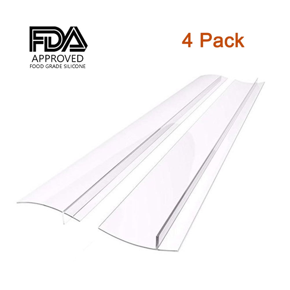 AMZEY 4-Pack 21" Silicone Kitchen Stove Counter Gap Cover Oven Guard ...