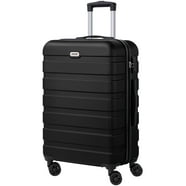 AMZFUN Checked-Large 28 Inch Luggage, Hardside PC+ABS Lightweight USB Suitcase with Wheels TSA ...