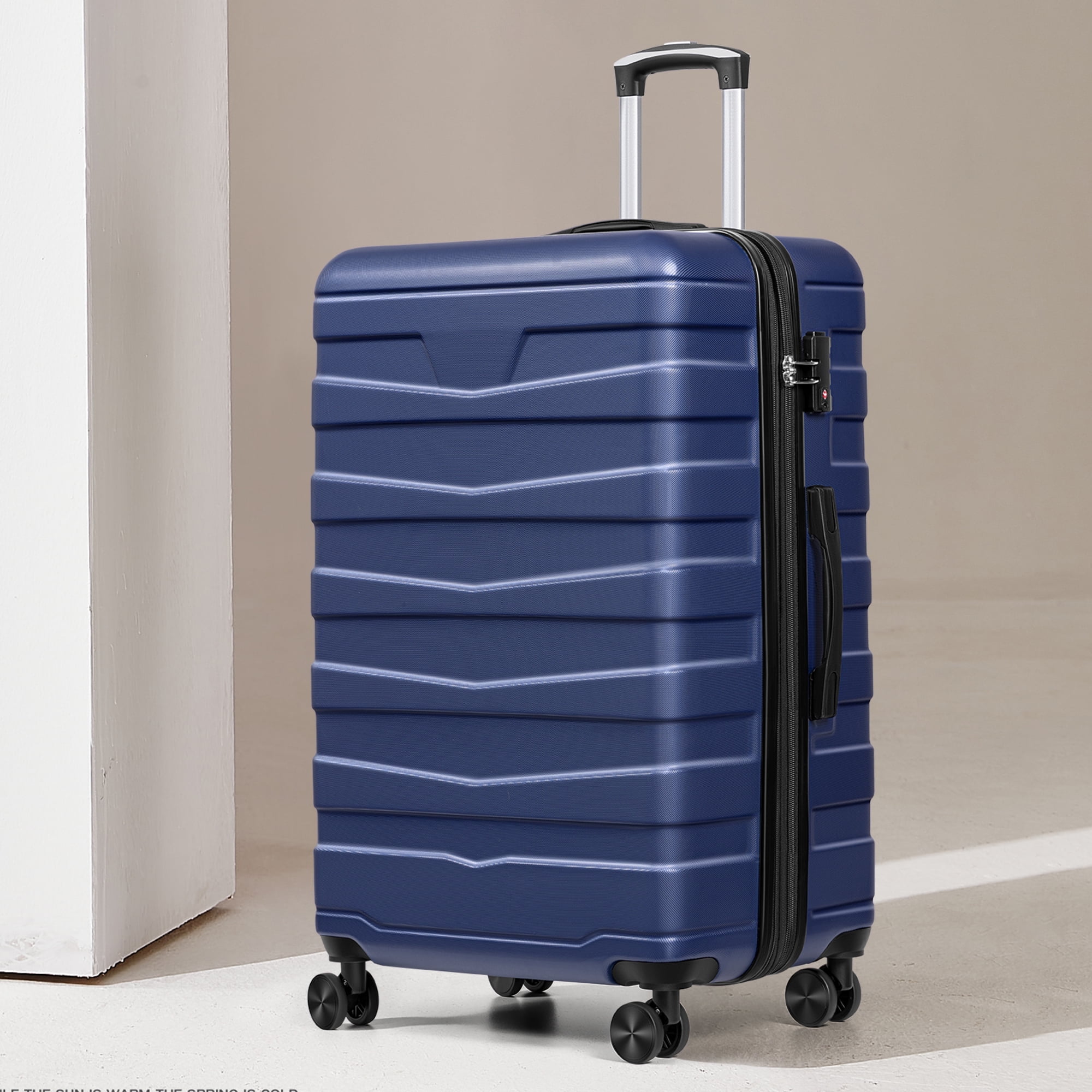 AMZFUN 28 Inch Hard Shell Luggage Set, PC+ABS Lightweight Suitcase with ...