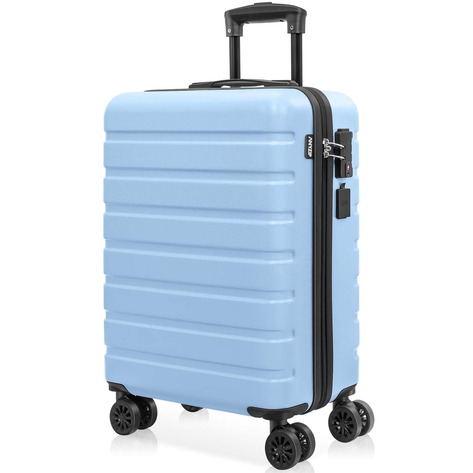 AMZFUN Hardside 28 Inch Checked-Large Luggage, Lightweight PC+ABS ...