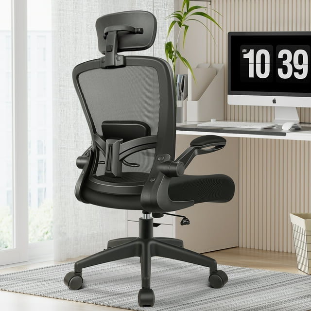 AMZFUN Ergonomic Office Chair, High Back Gaming Chair, Lumbar Support ...