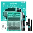AMZGIRL LASH Diy Lash Kit 348 Clusters Lashes Bottom Lash+Fishtail Fan+ ...