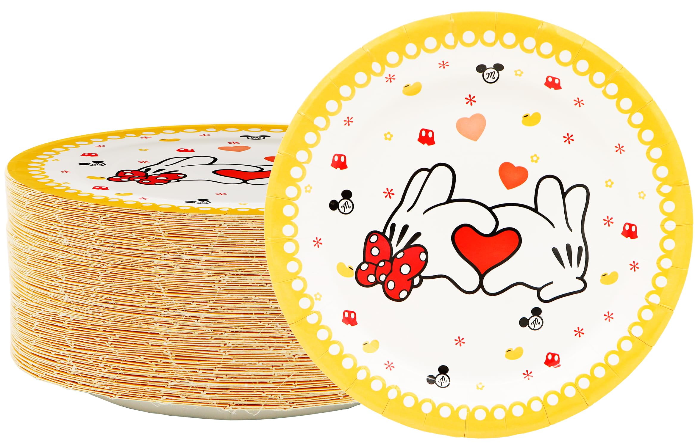 AMZPTBOY 40Pcs Gold Glitter DHF10 Animal Print Cartoon Mouse Paper ...